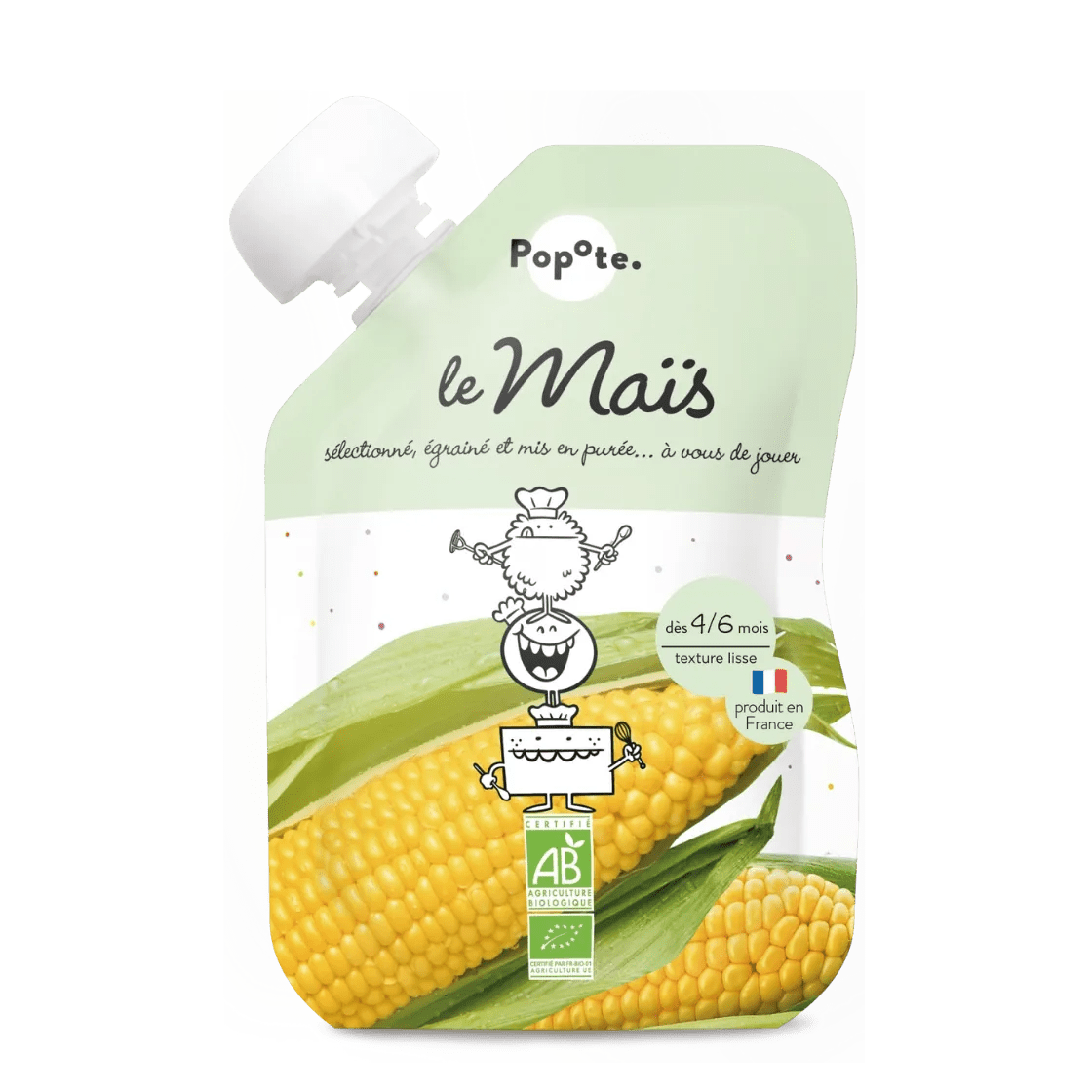 Purée de maïs pour bébé 100% bio – Popote Bébé